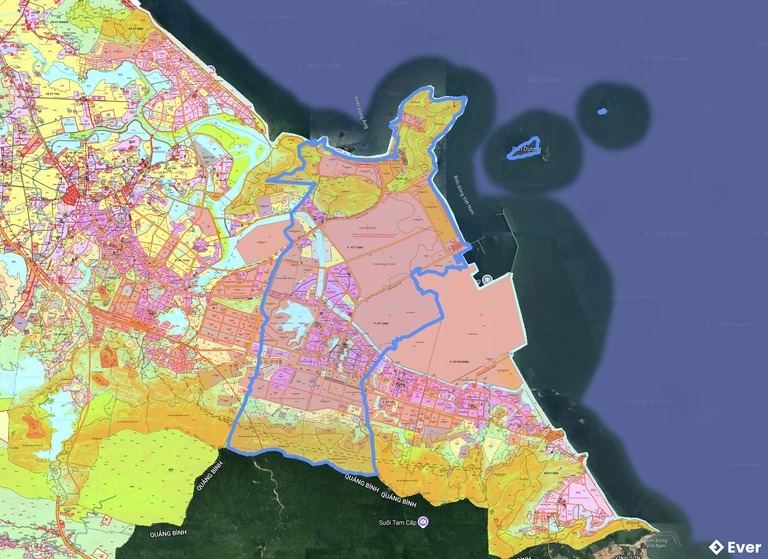 Bản đồ phường Vũng Áng, Hà Tĩnh sau sáp nhập